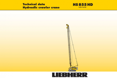 Liebherr HS 855 90t duty cycle Crawler Crane for hire - Delden Cranes